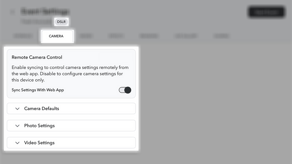 DSLR iOS Camera Settings – Photobooth Supply Co